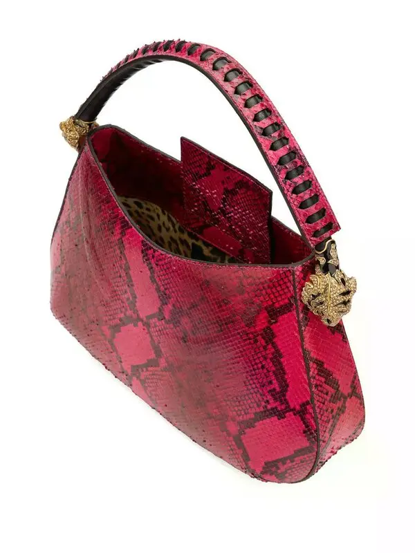 Roberto Cavalli Snakeskin Print Shoulder Bag