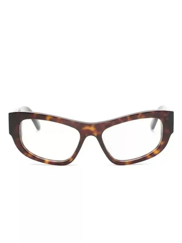Balenciaga Tortoiseshell Rectangle-frame Glasses - Brown