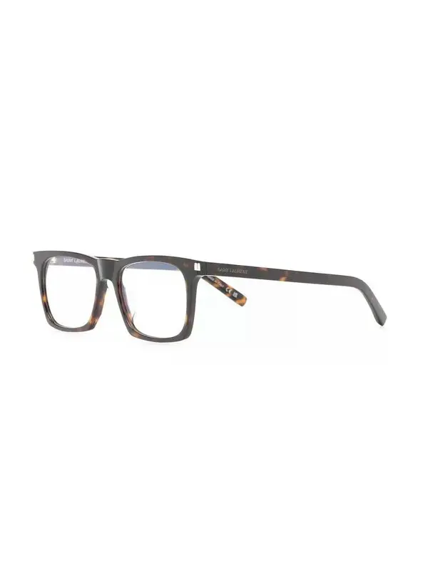 Saint Laurent Tortoise-shell Square Frame Glasses