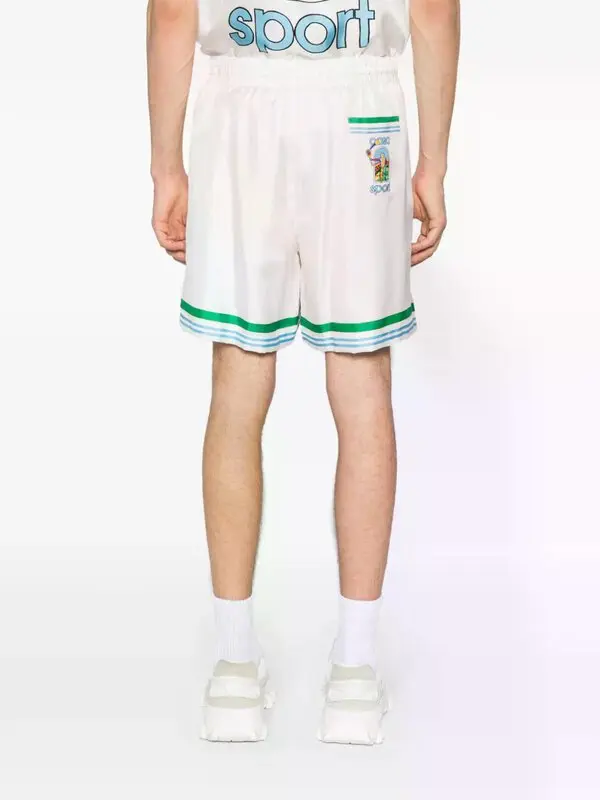 Casablanca Le Jeu Silk Shorts