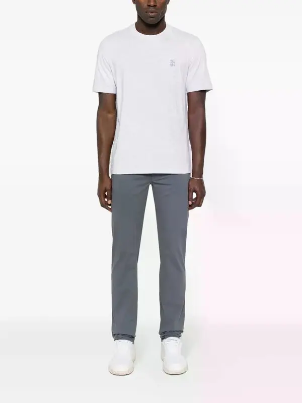 Brioni Chamonix Mid-rise Straight-leg Jeans - Grey