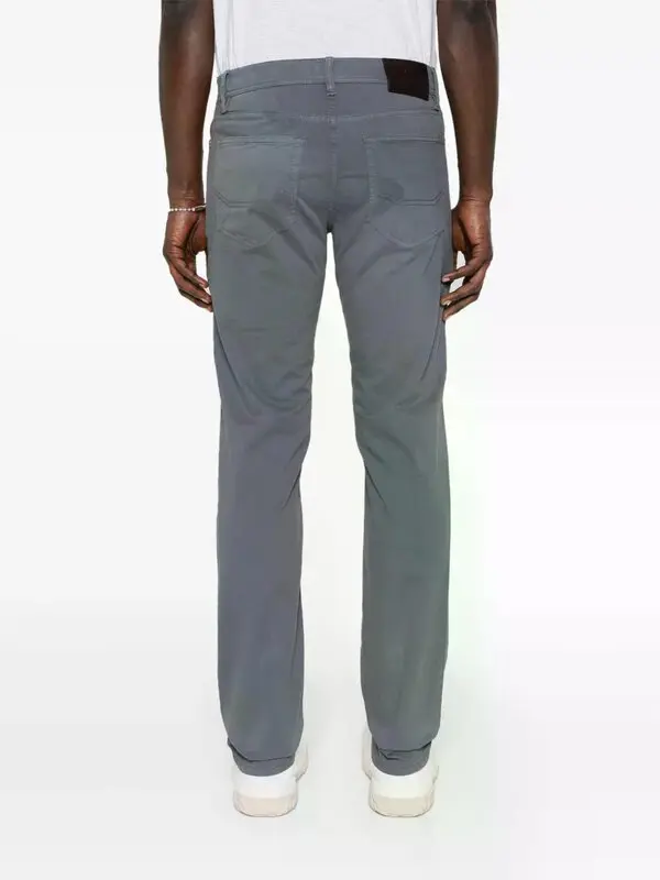 Brioni Chamonix Mid-rise Straight-leg Jeans - Grey