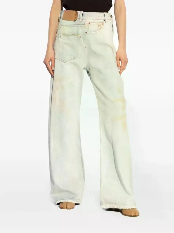 MAISON MARGIELA Distressed Wide-leg Jeans