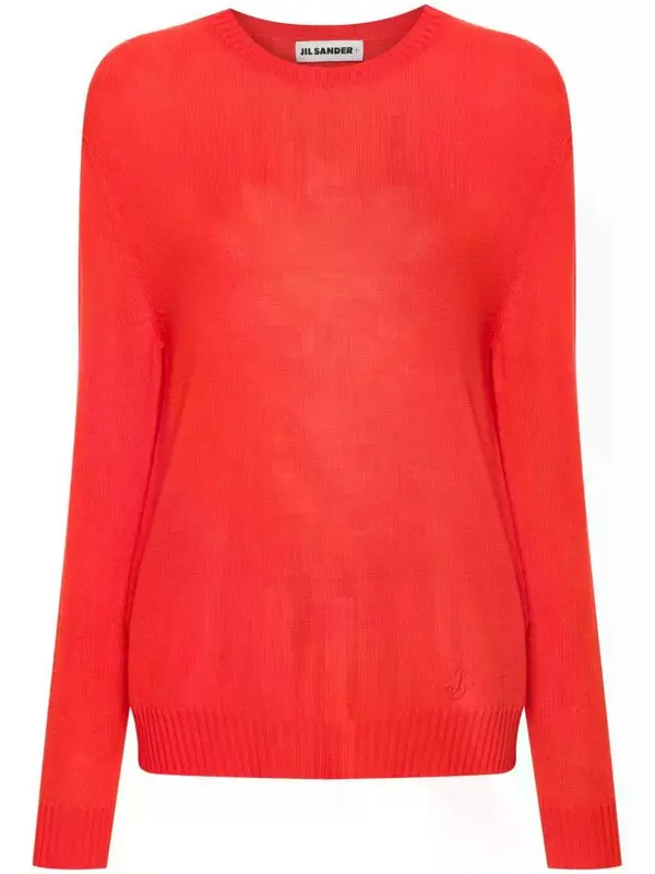 JIL SANDER Fine-knit Jumper - Red