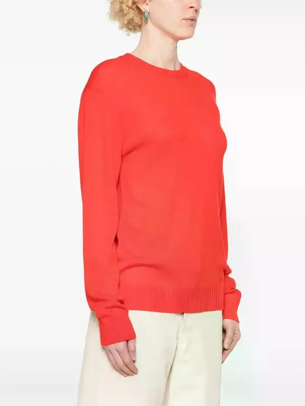 JIL SANDER Fine-knit Jumper - Red