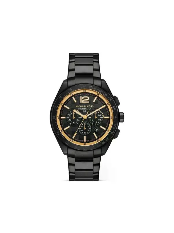 Michael Kors Accelerator 2.0 44mm Chronograph Watch - Black