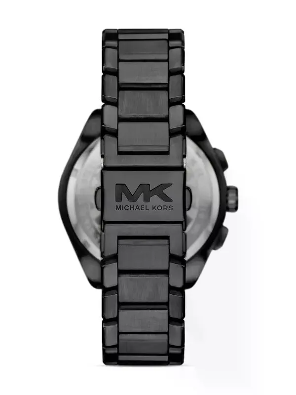 Michael Kors Chronograph Watch With Stainless Steel Bracelet - Black