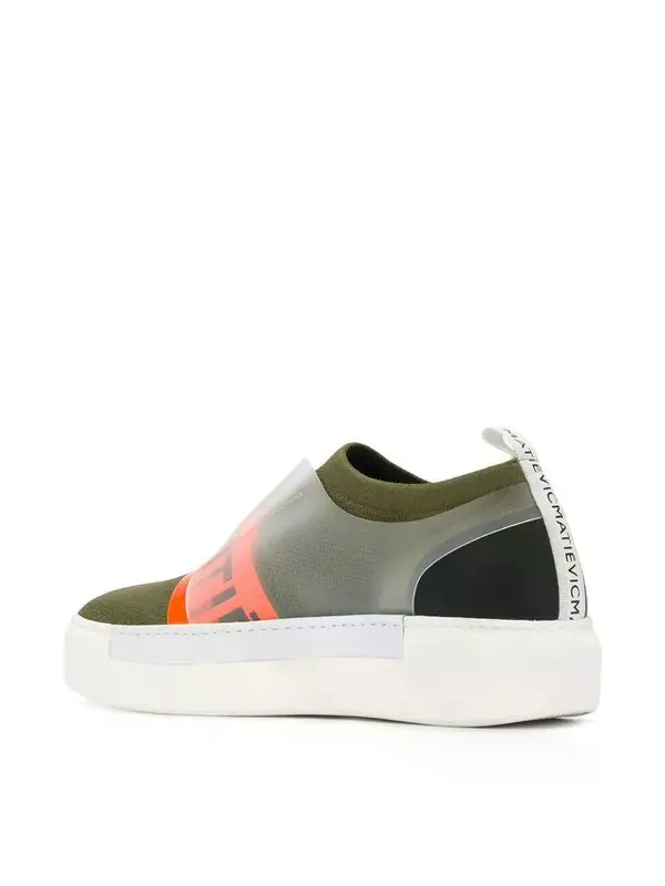 VIC MATIE Logo Strap Sock Sneakers