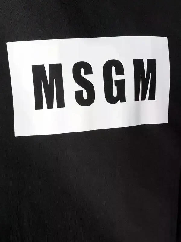 MSGM Logo-print Sweatshirt - Black