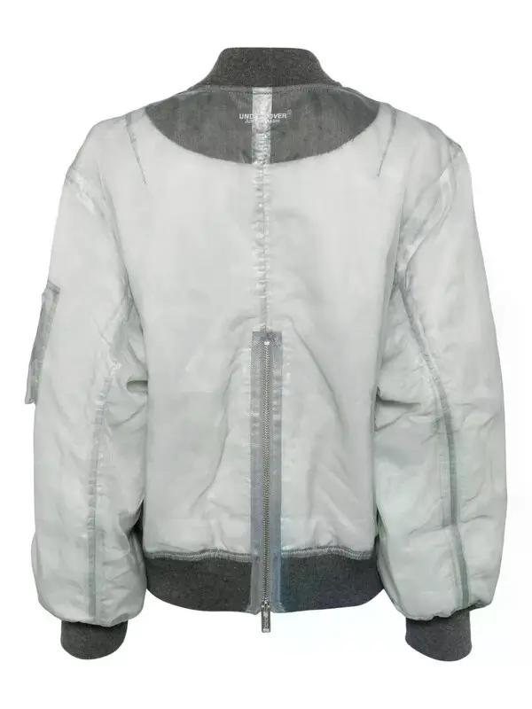 Undercover Floral-appliqué Layered Bomber Jacket