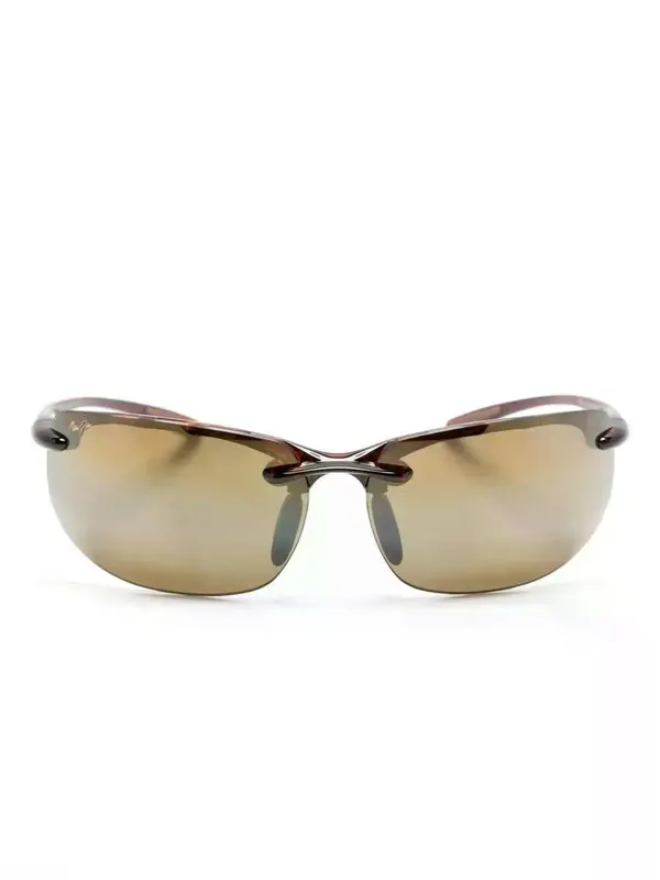 Maui Jim Banyans Rimless Sunglasses - Brown