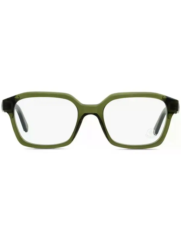 Moncler Translucent Rectangle-frame Glasses