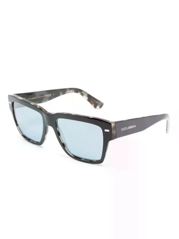 Dolce & Gabbana Logo-engraved Square-frame Sunglasses