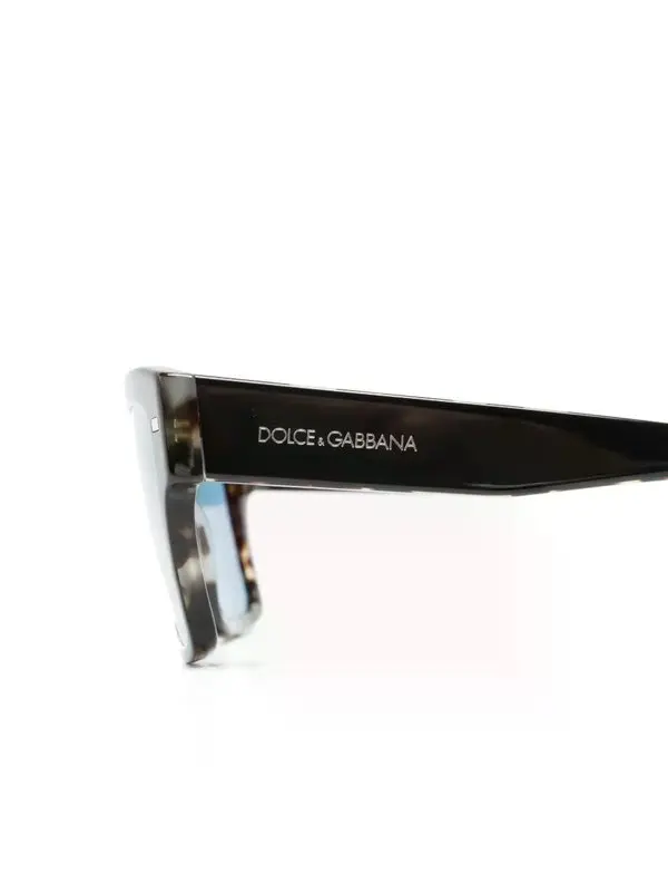 Dolce & Gabbana Logo-engraved Square-frame Sunglasses