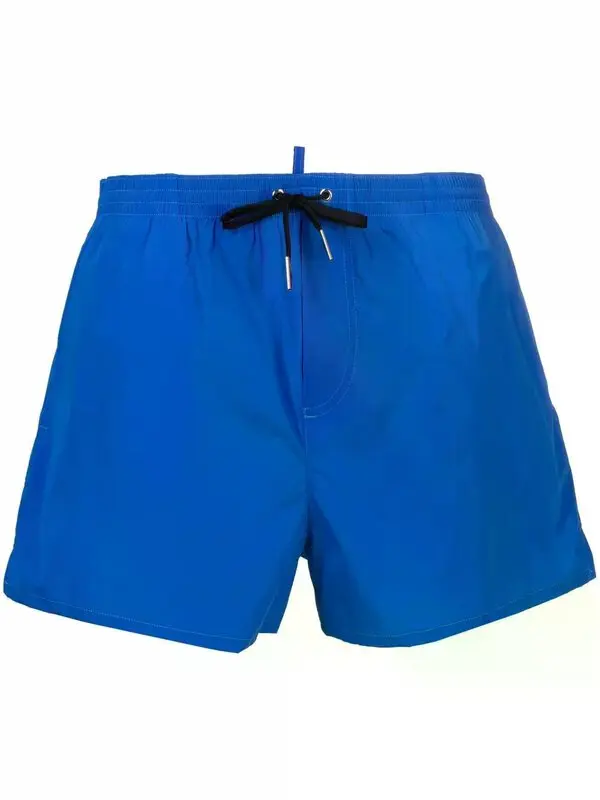 Dsquared2 Icon-print Drawstring Swim Shorts - Blue