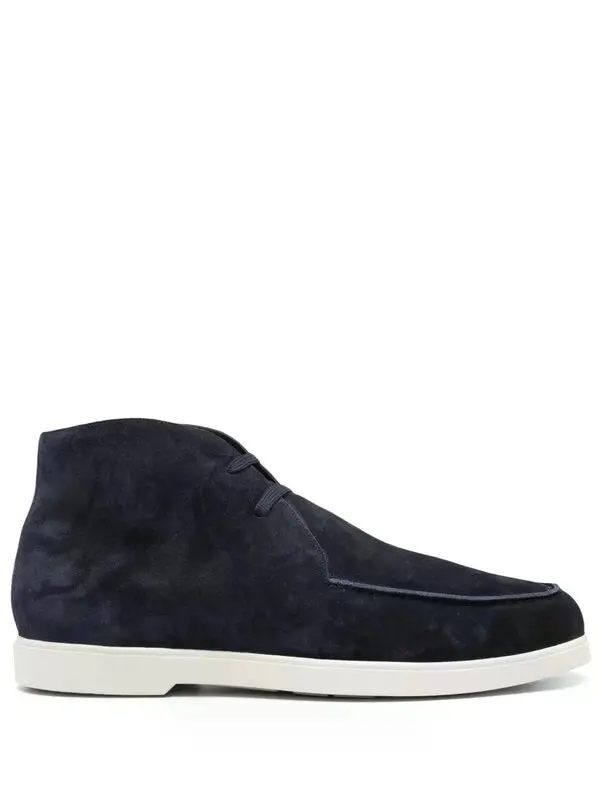 MOORER Bruschi Suede Boots - Blue