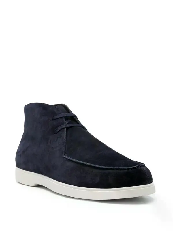 MOORER Bruschi Suede Boots - Blue