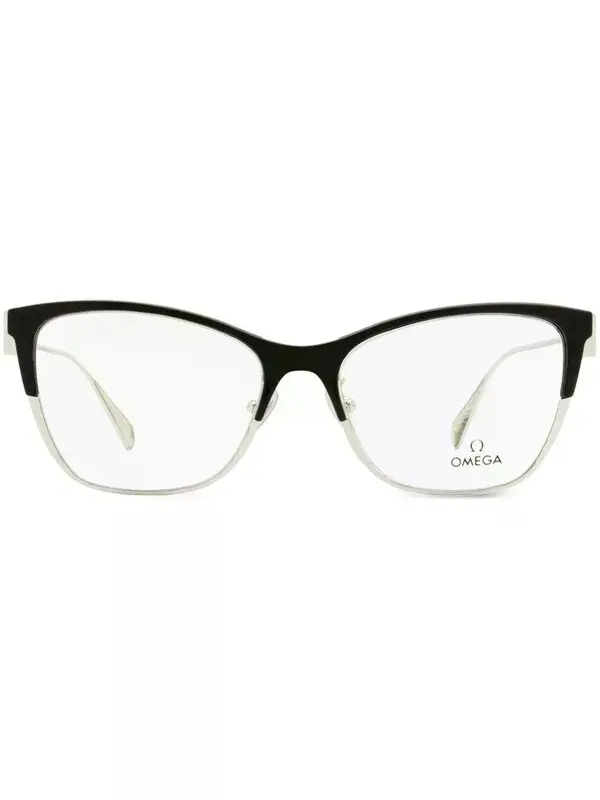 Omega Butterfly-frame Glasses - Black