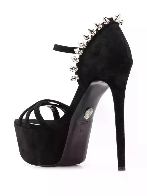 Philipp Plein Stud-embellished Platform Sandals