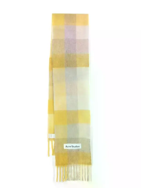 Acne Studios Checked Scarf - Neutrals