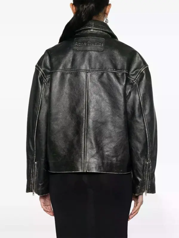 Acne Studios Distressed-effect Biker Jacket