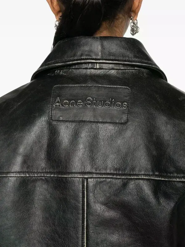 Acne Studios Distressed-effect Biker Jacket