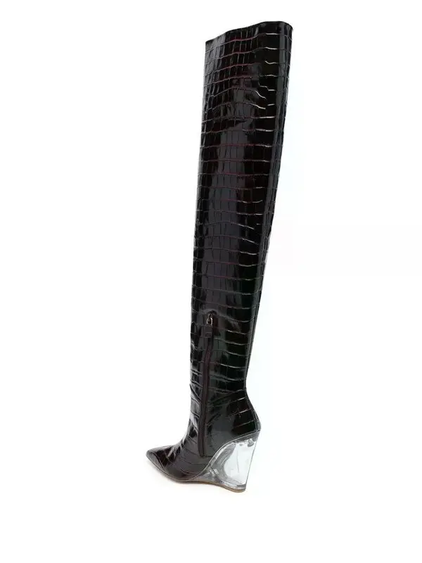 STUART WEITZMAN Lucite 100mm Thigh-high Boots