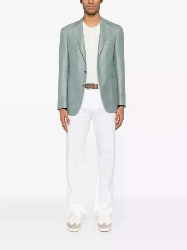 Canali Interwoven Blazer - Blue