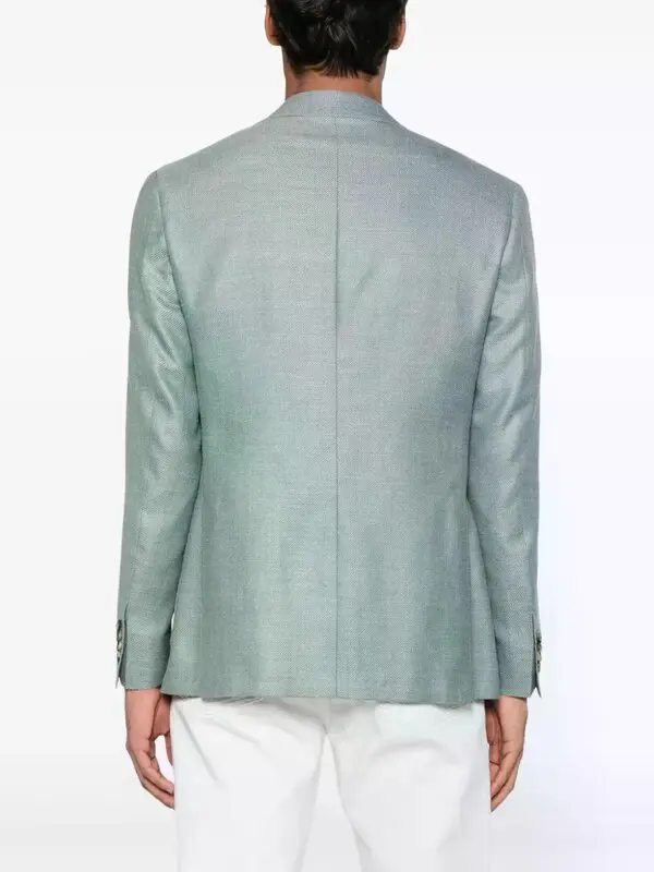 Canali Interwoven Blazer - Blue
