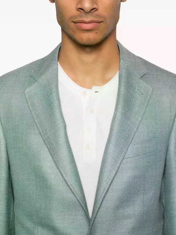 Canali Interwoven Blazer - Blue