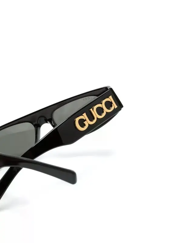 Gucci Oval-frame Sunglasses - Black