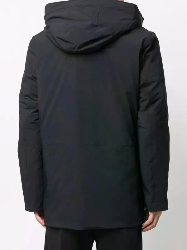Woolrich Padded Down Parka Coat - Black
