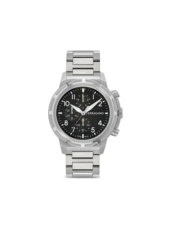 FERRAGAMO Sport Chrono 44mm Watch - Black