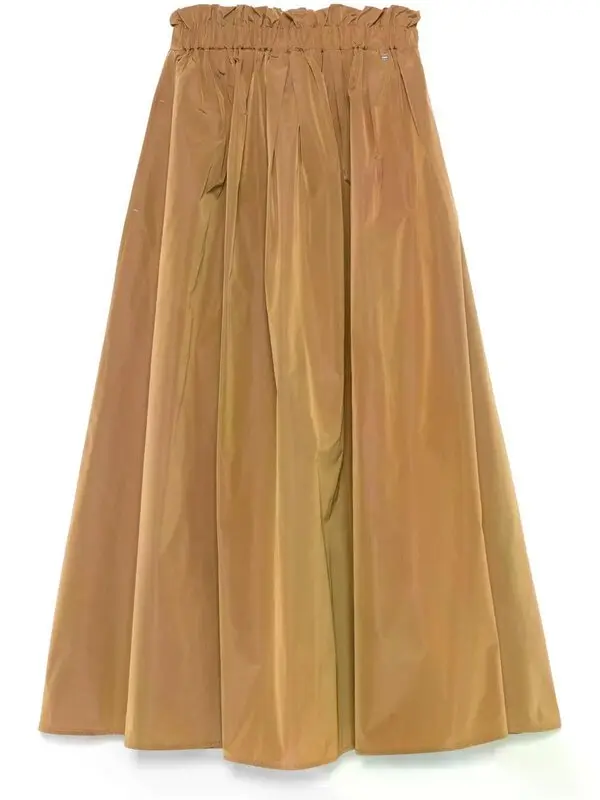 Herno Elasticated-waistband Maxi Skirt - Brown