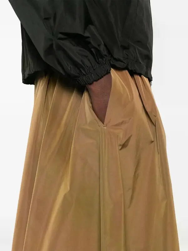 Herno Elasticated-waistband Maxi Skirt - Brown