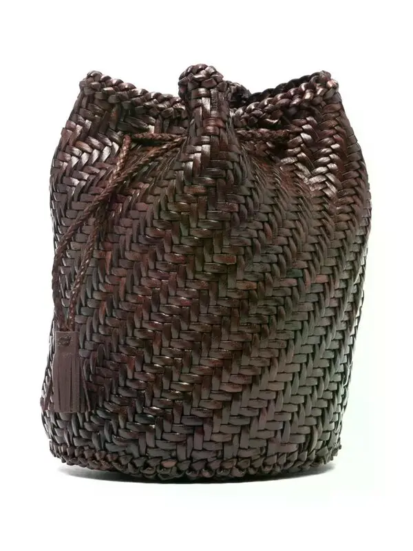 Dragon Diffusion Tassel-detail Bucket Bag - Brown