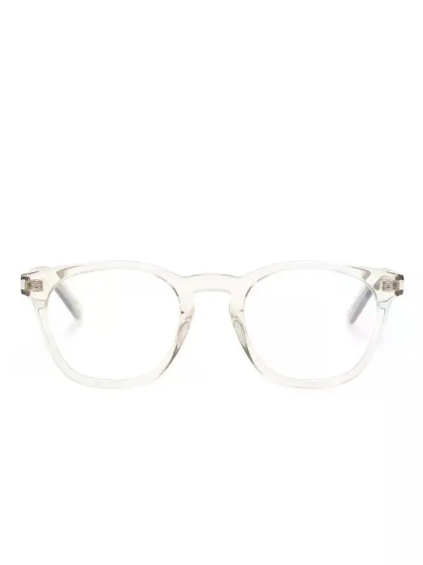 Saint Laurent Sl 28 Square-frame Glasses - Grey