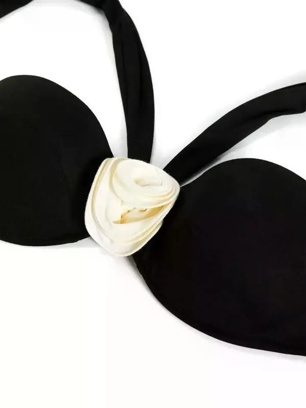 LA REVECHE Sahar Floral-appliqué Bikini