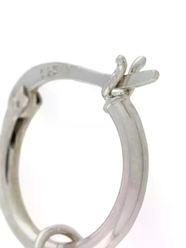 TRUE ROCKS Razor Hoop Earring - Silver