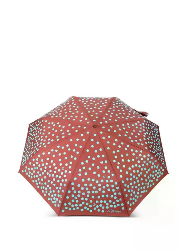 Moschino Polka Dot Umbrella - Brown