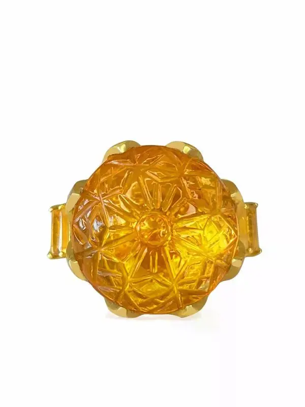AKANSHA SETHI Roshni Citrine Ring - Gold