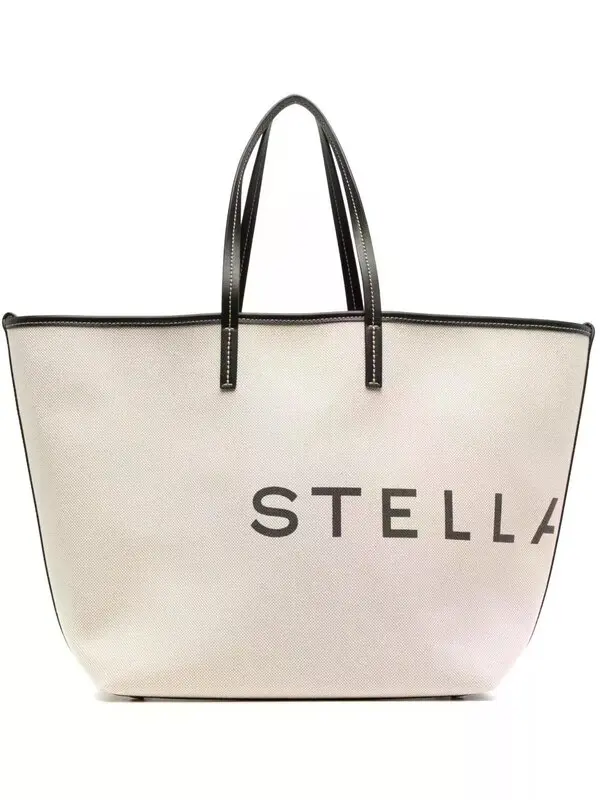 Stella McCartney Logo-print Cotton Tote Bag