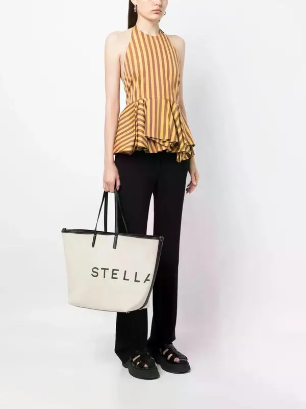 Stella McCartney Logo-print Cotton Tote Bag