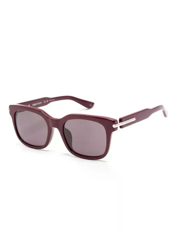 Alexander McQueen Square-frame Sunglasses - Red