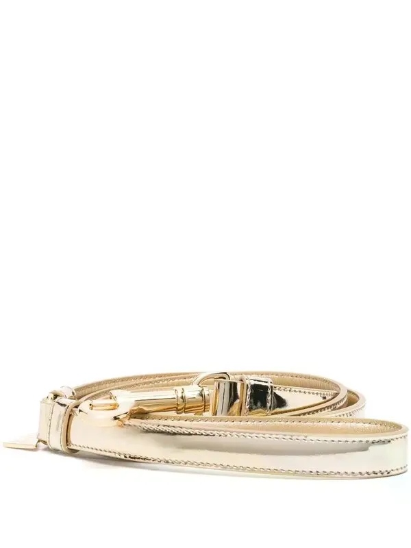 Prada Leather Leash - Gold