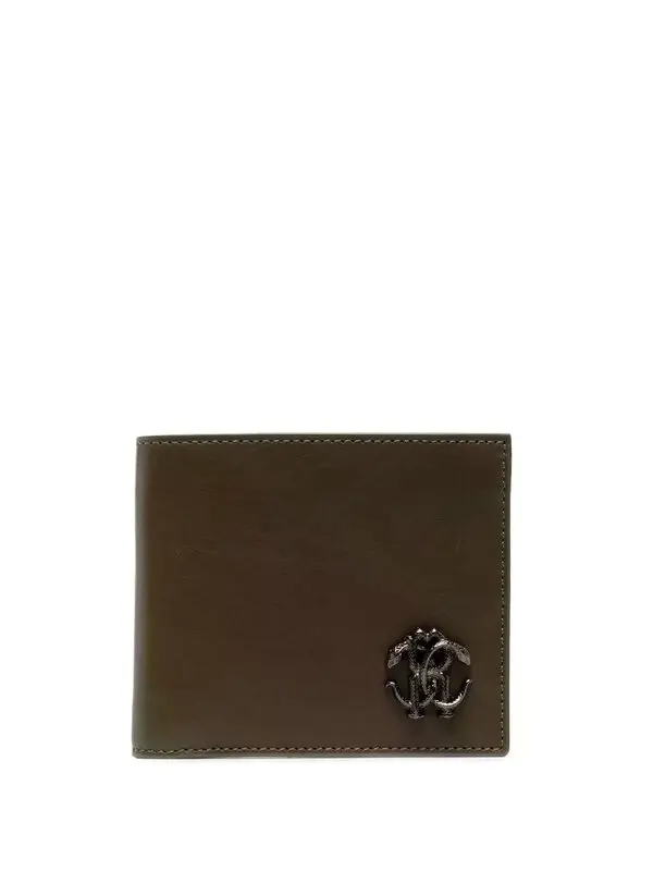 Roberto Cavalli Logo-plaque Leather Wallet - Brown