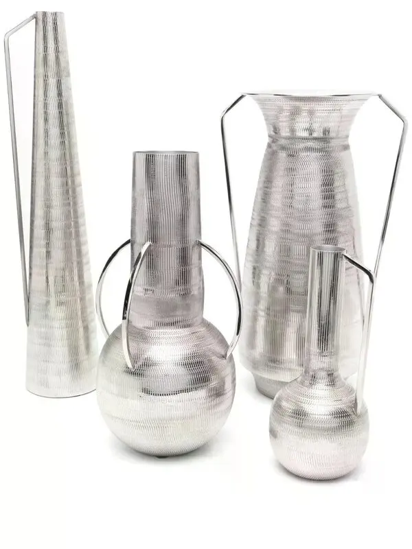 POLSPOTTEN X Browns Roman Metal Vases - Silver