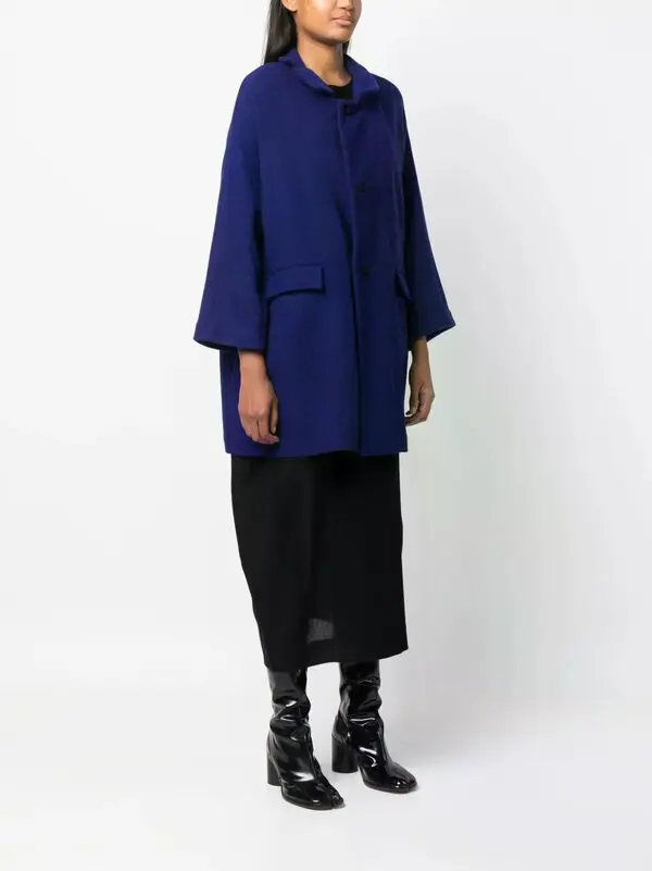 DANIELA GREGIS Bell-sleeved Wool Coat
