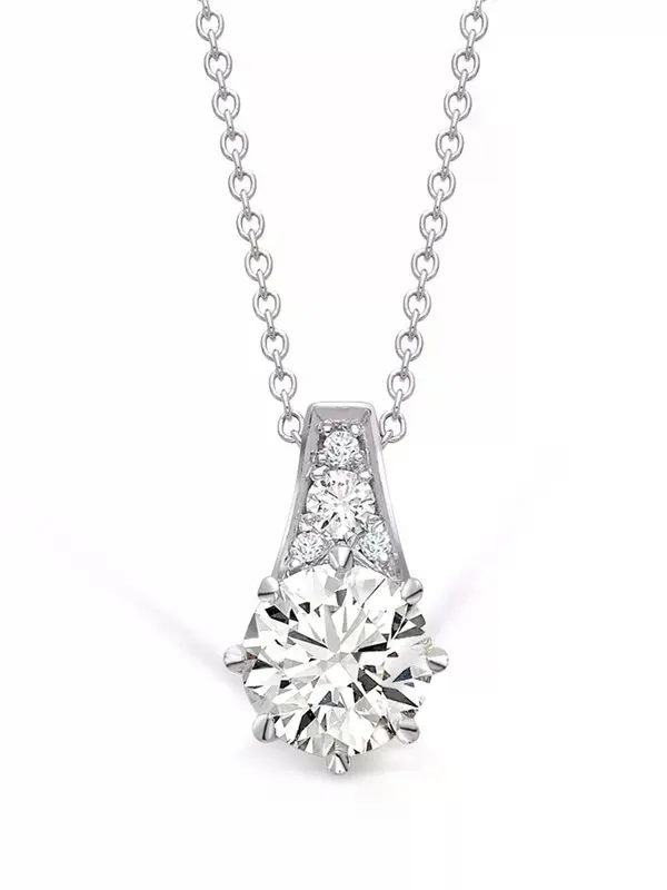 PRAGNELL 18kt White Gold Antrobus Diamond Necklace - Silver