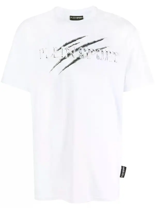 PLEIN SPORT Graphic-print Cotton T-shirt - White